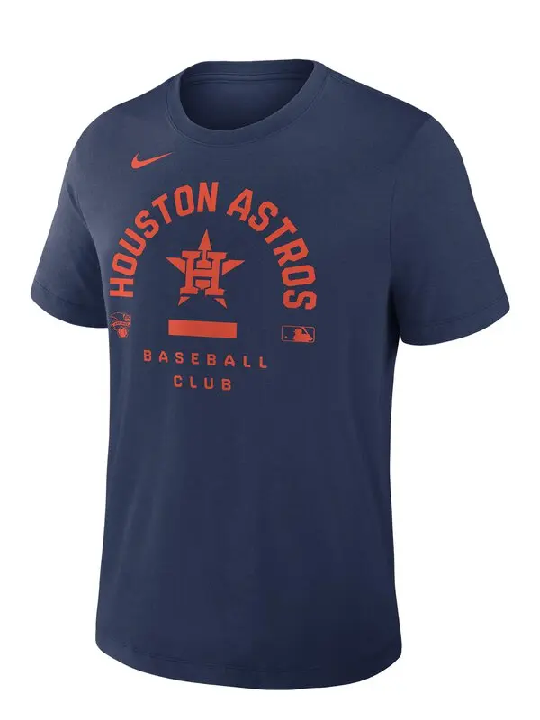 Nike Houston Astros Authentic Collection Early Work Dri-fit Mlb T-shirt - Blue