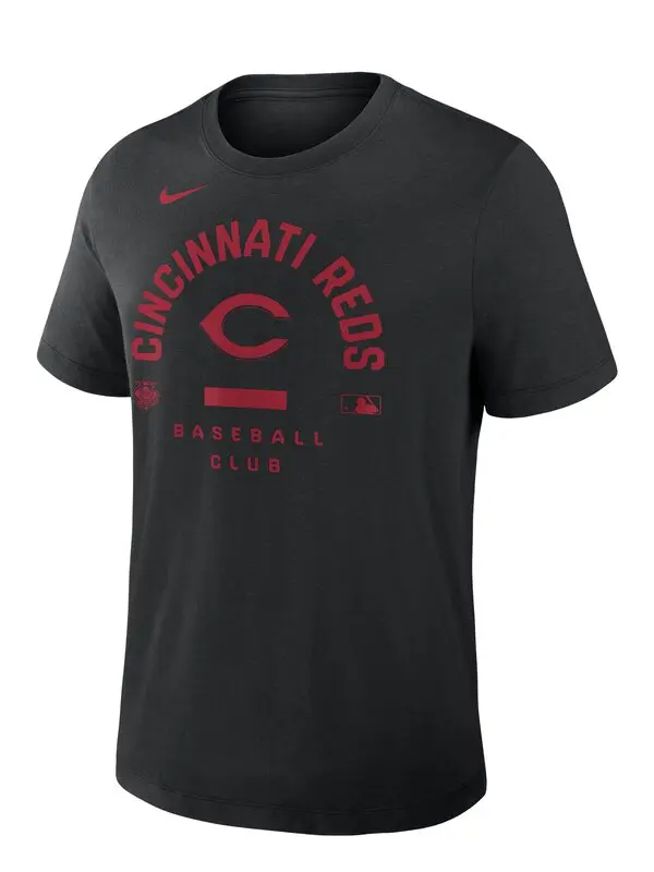 Nike Cincinnati Reds Authentic Collection Early Work Dri-fit Mlb T-shirt - Black