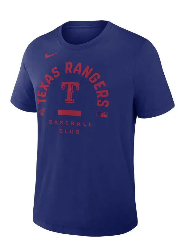 Nike Texas Rangers Authentic Collection Early Work Dri-fit Mlb T-shirt - Blue