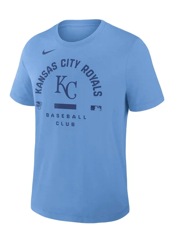 Nike Kansas City Royals Authentic Collection Early Work Dri-fit Mlb T-shirt - Blue