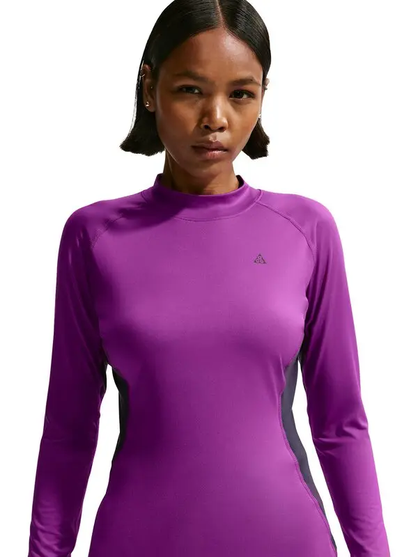 Nike Wildsee" Base Layer Long-sleeve Top - Purple