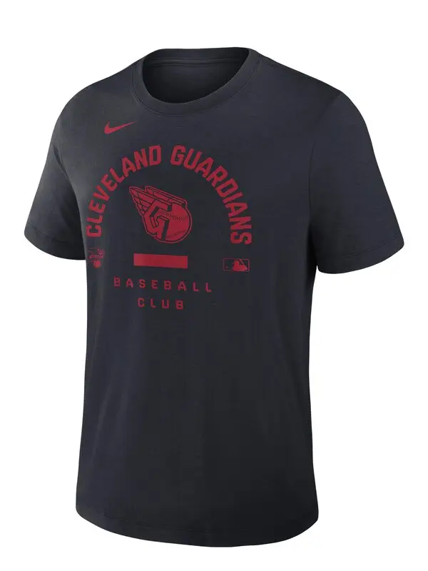 Nike Cleveland Guardians Authentic Collection Early Work Dri-fit Mlb T-shirt - Blue