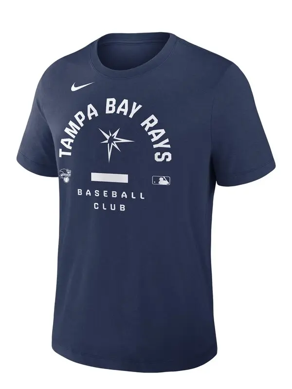 Nike Tampa Bay Rays Authentic Collection Early Work Dri-fit Mlb T-shirt - Blue