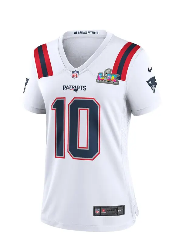 Nike Drake Maye Super Bowl Lx Nfl Game Jersey - White