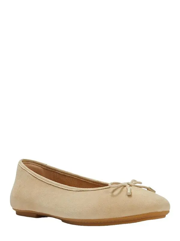 Fitflop Delicato Bow Suede Ballerinas - Cappuccino
