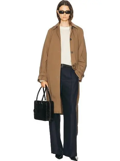 TOTEME Trench Coat With Detachable Waist-tie - Hazel