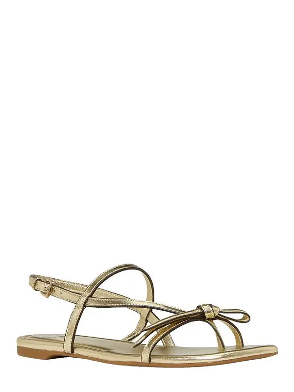 Kate Spade New York Loop Flat Sandals - Pale Gold