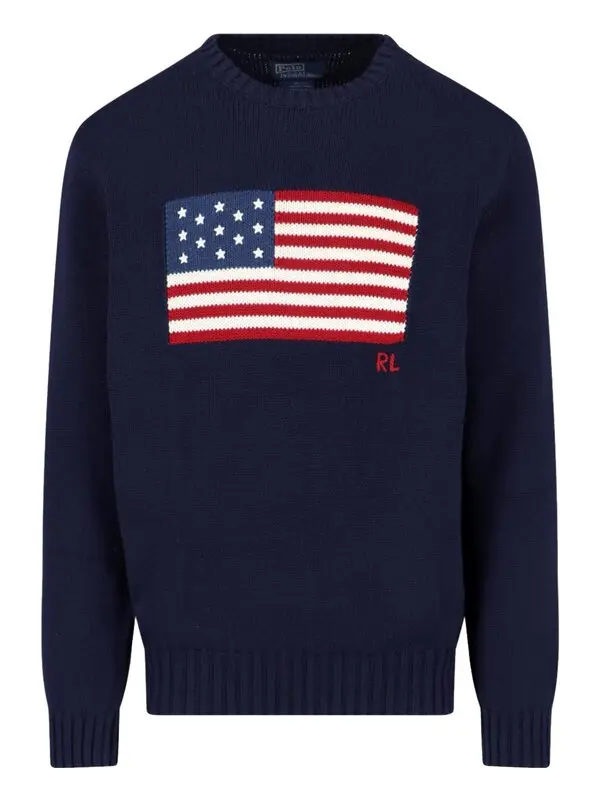 Polo Ralph Lauren Flag Sweater - Blue