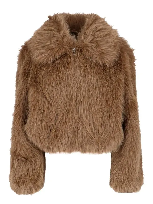 THE FRANKIE SHOP Faux Fur 'hope' Jacket - Brown