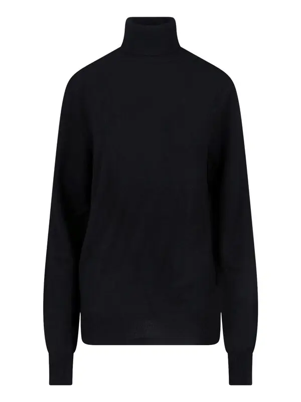 THE FRANKIE SHOP Eve High Neck Sweater - Black