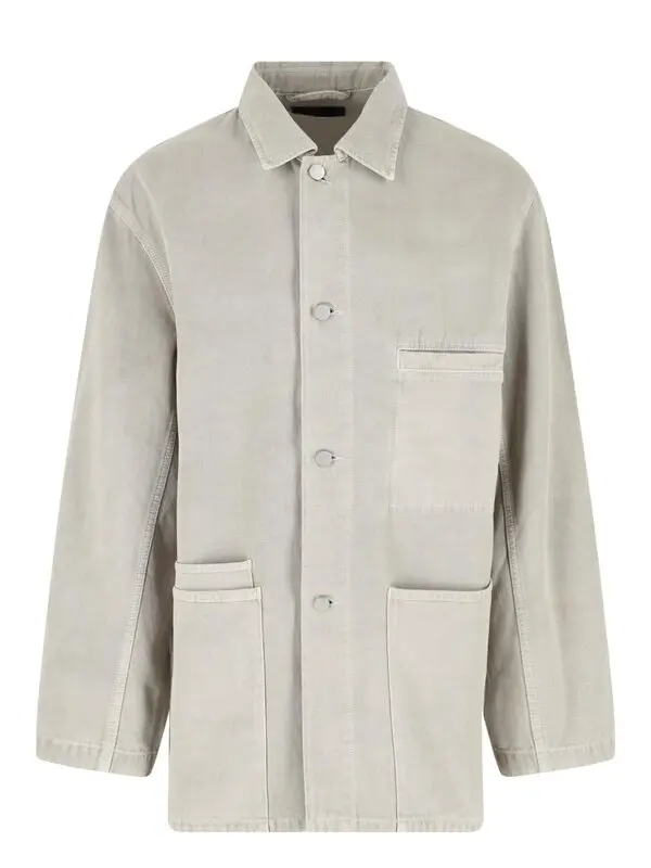Miu Miu Cotton Twill Jacket - Gray