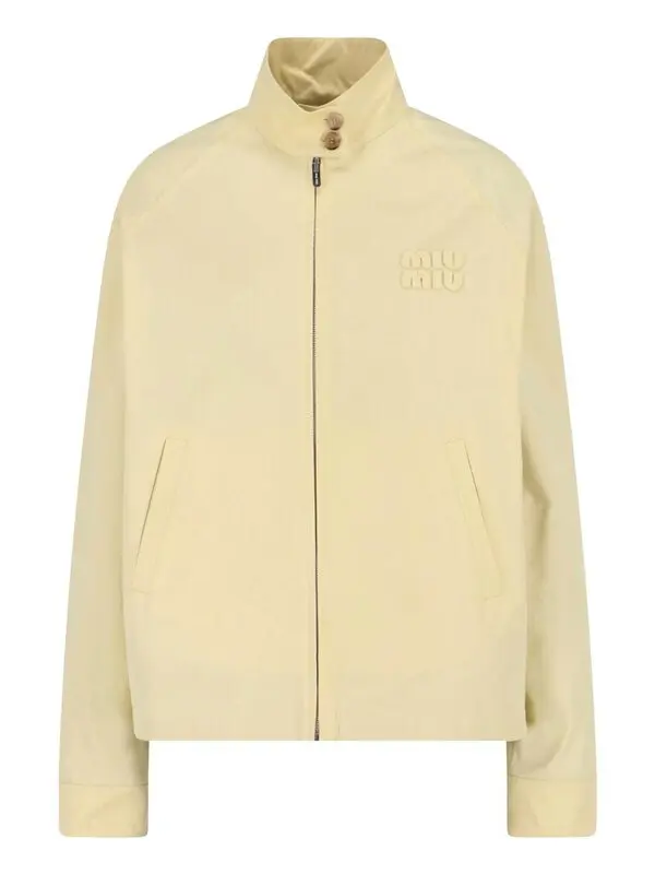 Miu Miu Cotton Twill Jacket - Yellow