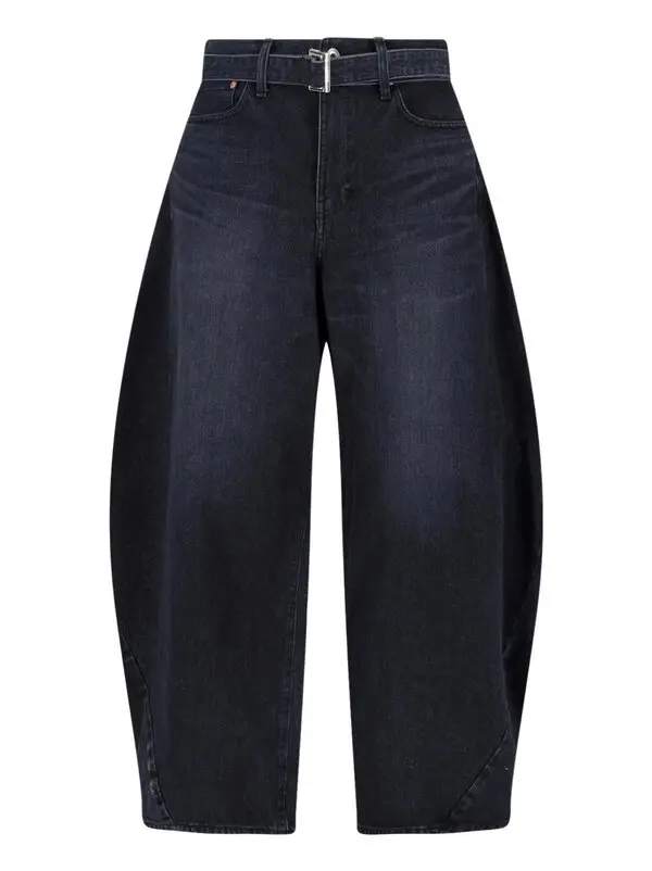 Sacai Barrel Wide Jeans - Black