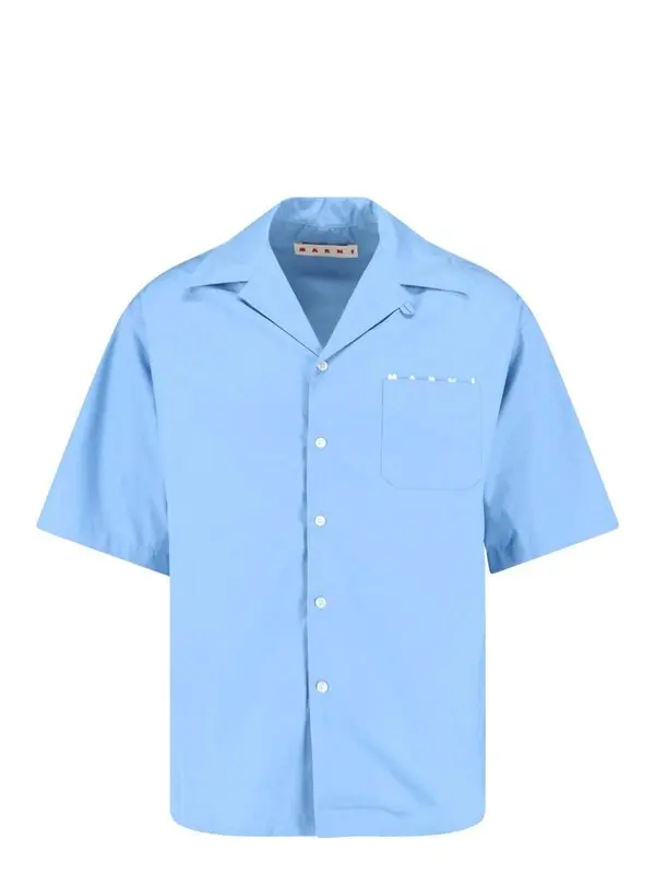 Marni Bowling Shirt - Light Blue