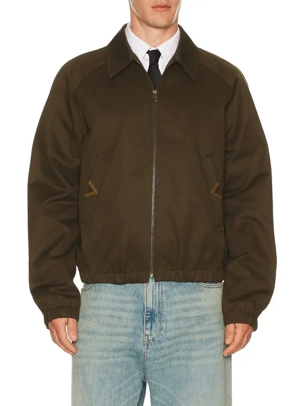 Valentino Garavani Gabardine Bomber Jacket - Military