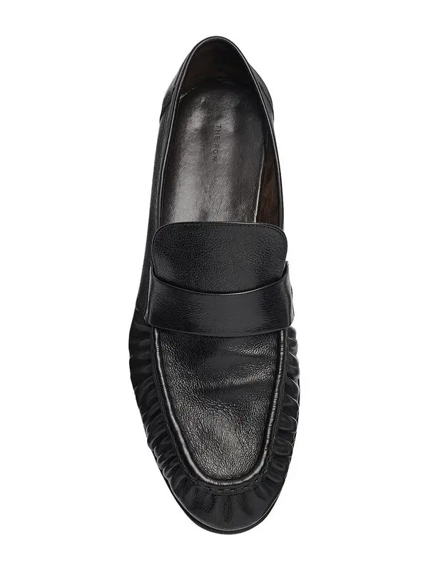 THE ROW Soft Loafer - Black