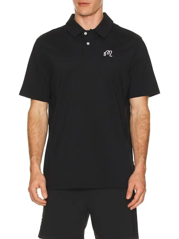MALBON Fairway Polo - Black