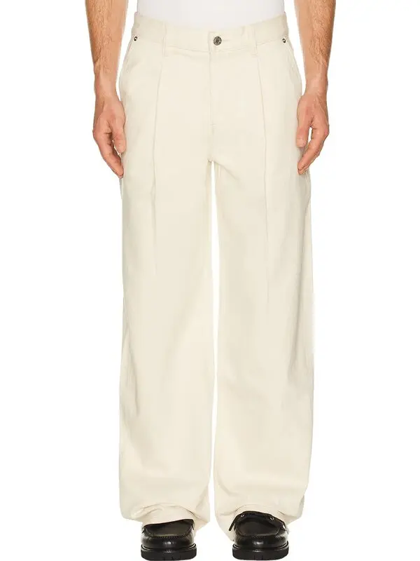 Helmut Lang Relaxed Pleated Jean - Ecru