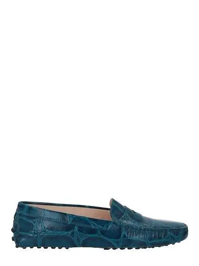 TOD'S Leather Loafers - Green