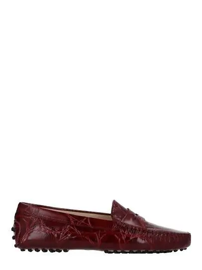 TOD'S Leather Loafers - Red