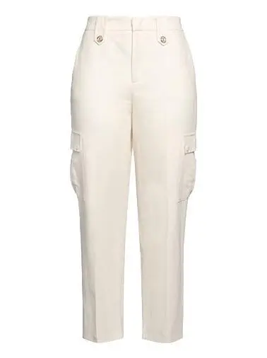 TWINSET Cotton And Linen Cargo Pants - White
