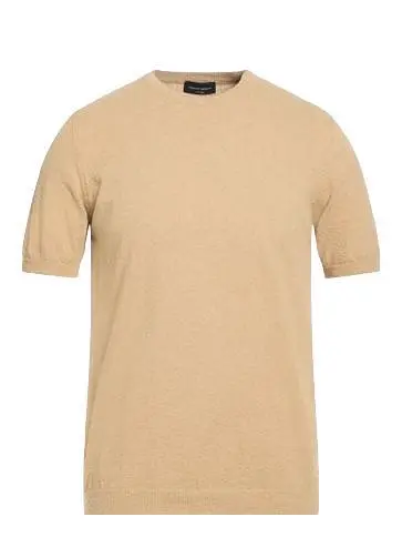 ROBERTO COLLINA Knitted Crewneck Top - Sand