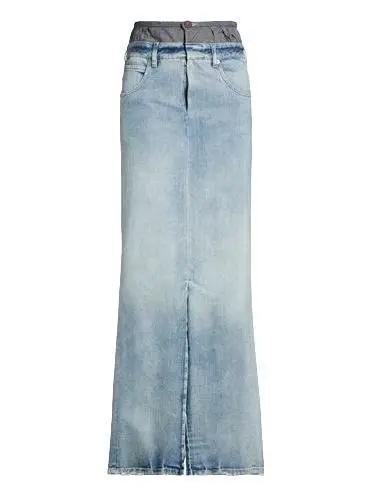 MAISON MARGIELA Denim Flared Skirt - Blue