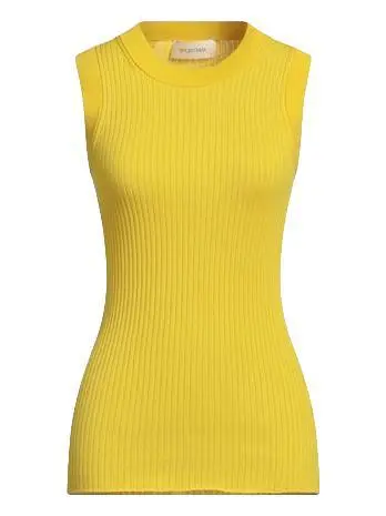 Sportmax Cotton Knit Sleeveless Top - Yellow