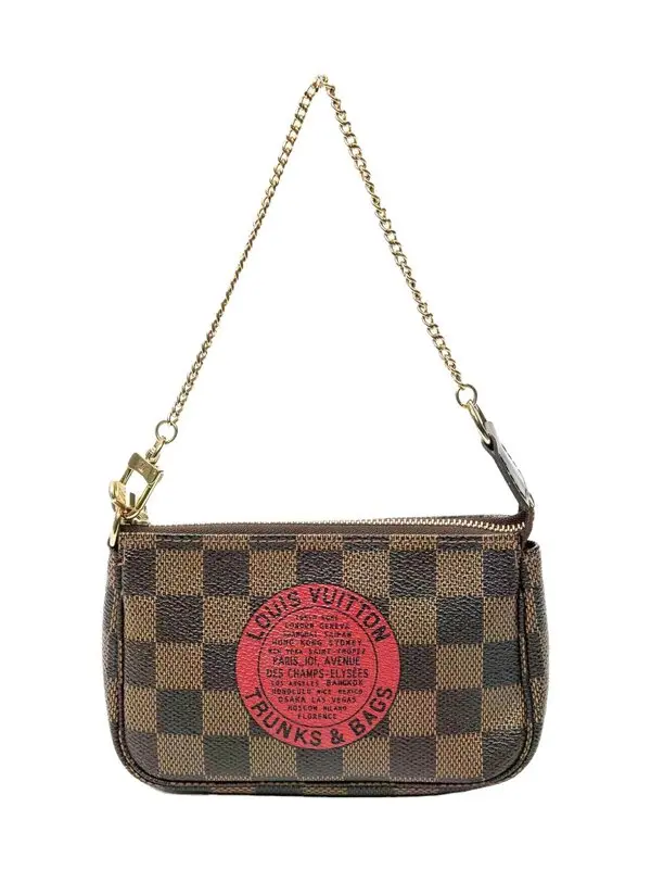 LOUIS VUITTON 2008 Mini Pochette Chain Shoulder Bag - Brown