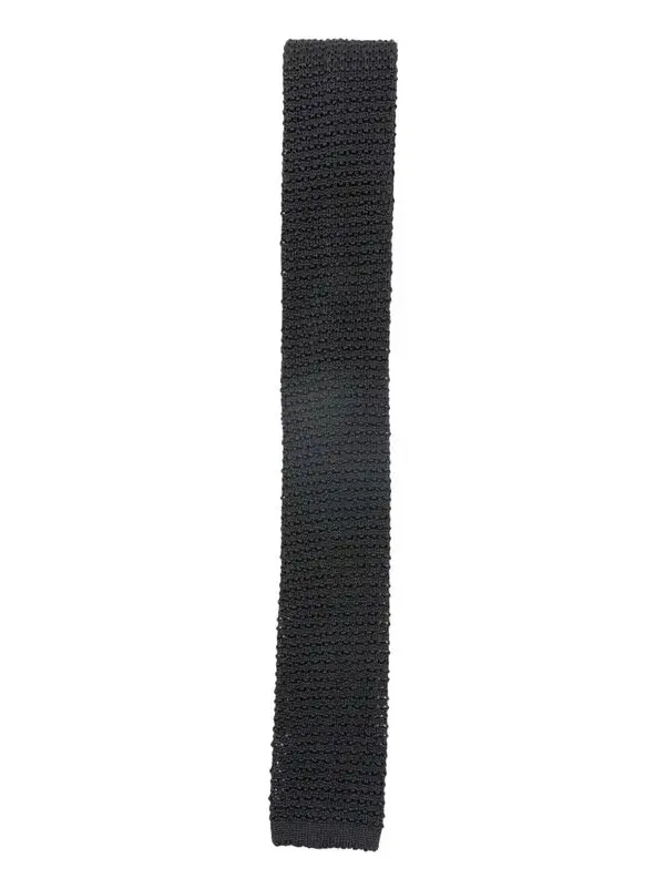 ALYSI Knitted Tie - Black