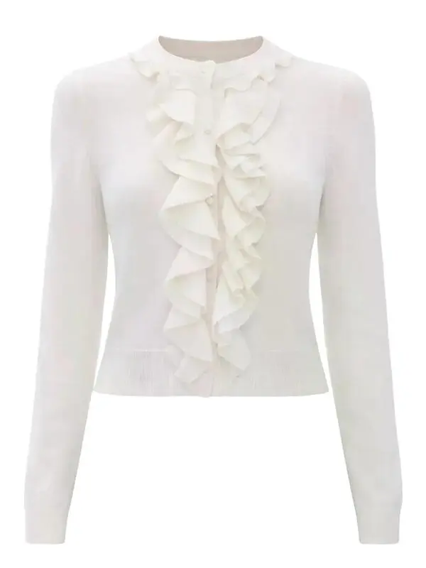 Alice + Olivia Dollie Cardigan - White