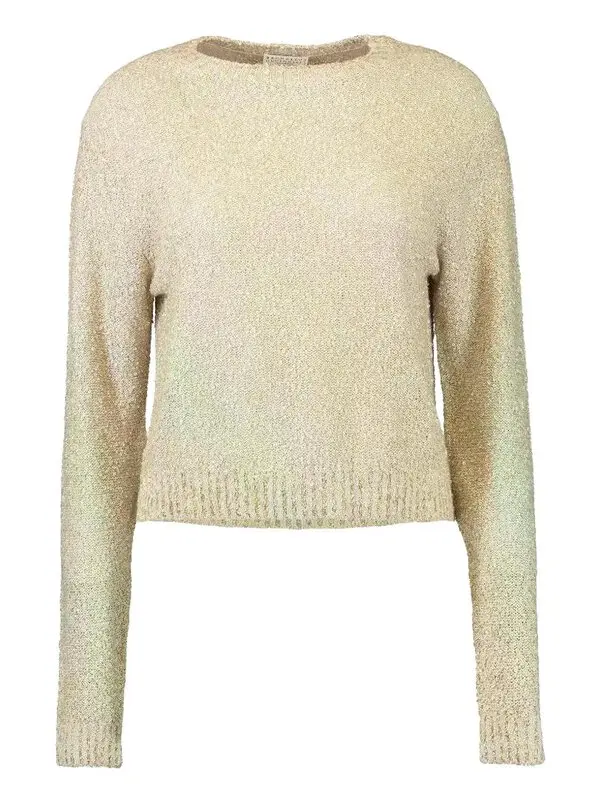 Brunello Cucinelli Crew-neck Knitted Sweater - Neutrals