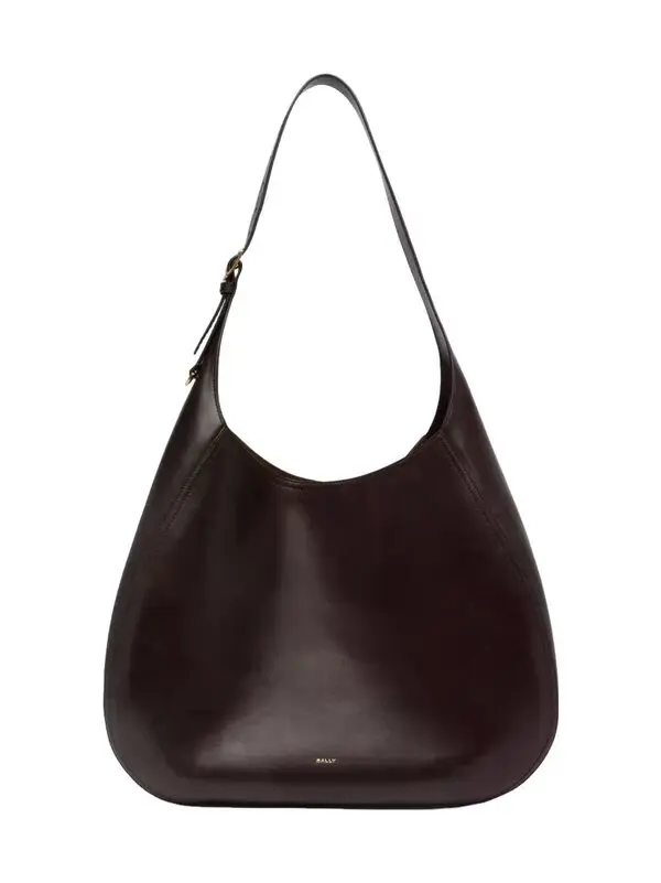 Bally Althea Large Leather Shoulder Bag - Brown