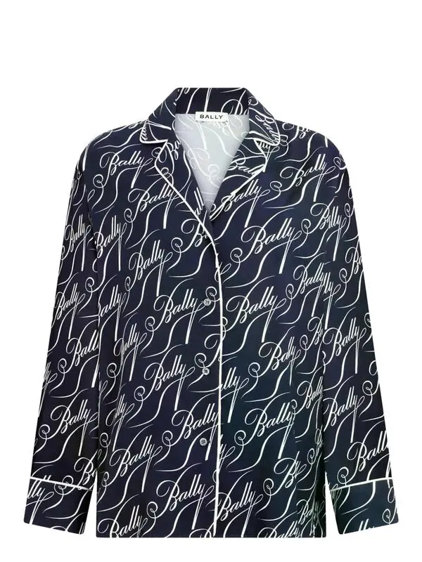 Bally Printed Twill Shirt - Blue