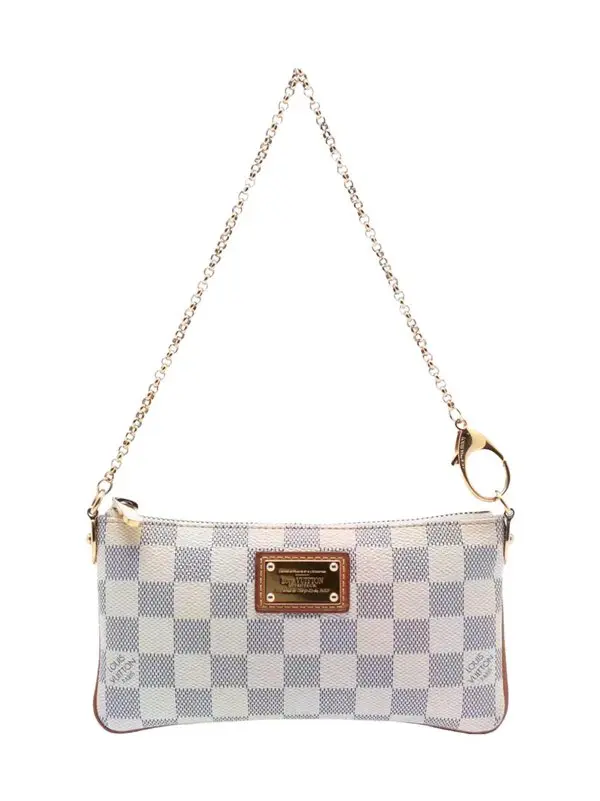 LOUIS VUITTON 2011 Damier Azur Pochette Milla Mm Handbag - White