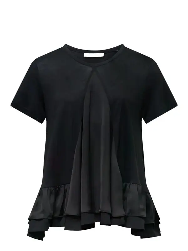 CLUB21 Kayla Ruffled Top - Black