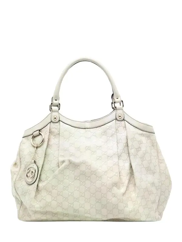 Gucci Large Sima Sukey Tote Bag - White