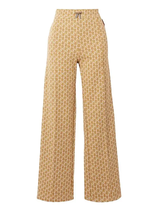 Rabanne Striped Jacquard-knit Track Pants - Light Brown