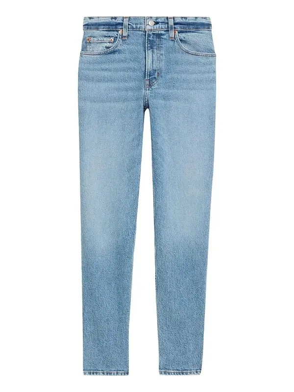ALEX MILL Mid-rise Slim-leg Jeans - Light Denim