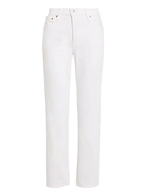 ALEX MILL Jane Mid-rise Straight-leg Jeans - White