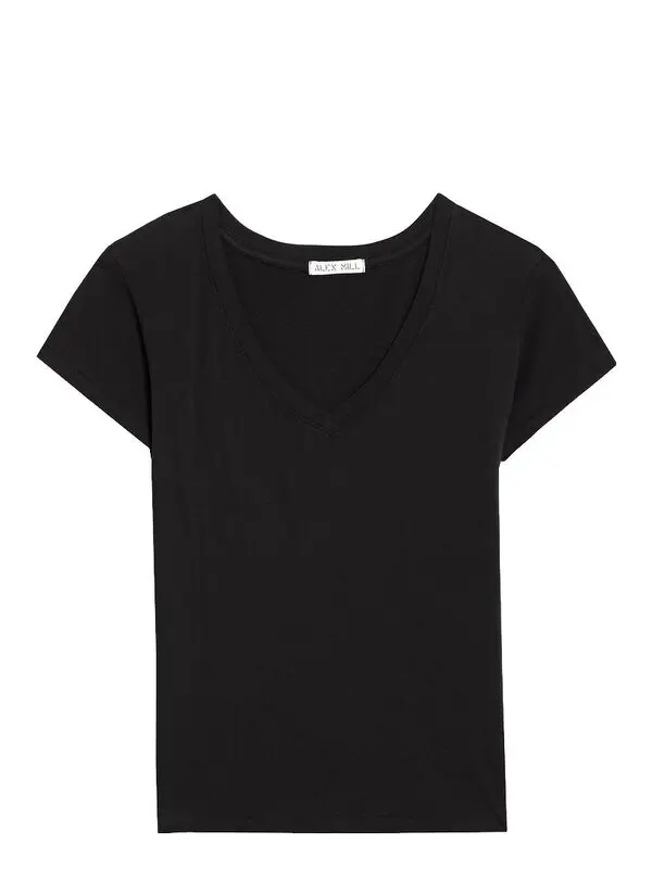 ALEX MILL Cotton-jersey T-shirt - Black