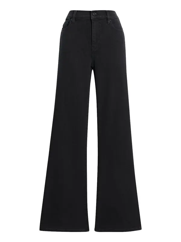 FRAME The Icon Mid-rise Flare Jeans - Black