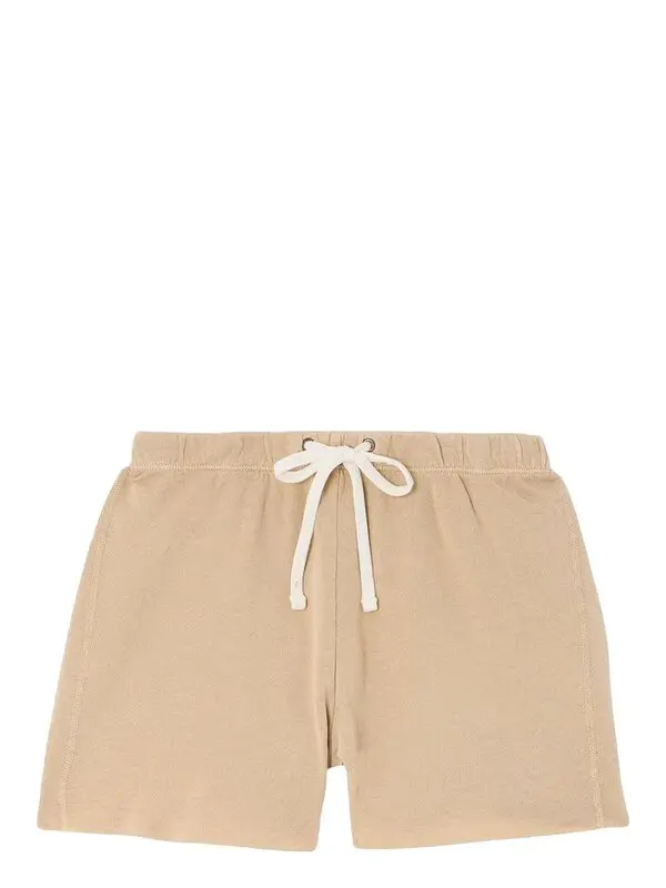 JAMES PERSE Cotton-terry Shorts - Sand