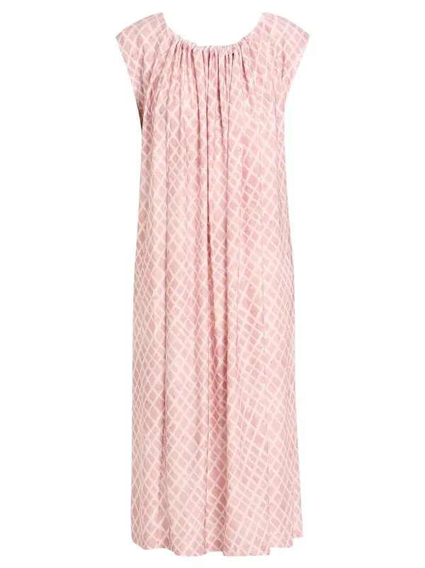 Marni Printed Satin-jersey Midi Dress - Baby Pink
