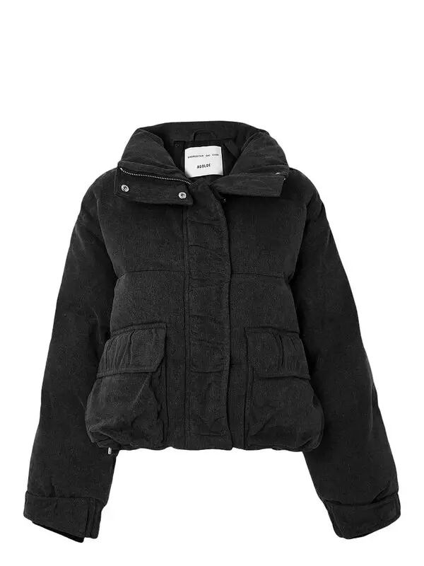 AGOLDE Shoreditch Ski Club Nova Quilted Padded Jacket - Black