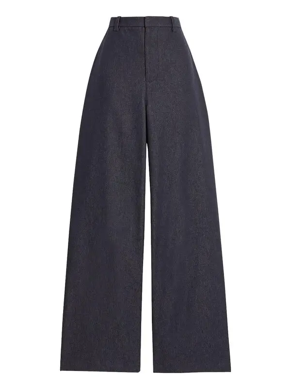Vince High-rise Wide-leg Jeans - Indigo