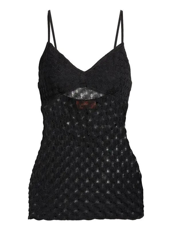 Missoni Crochet-knit Camisole - Black