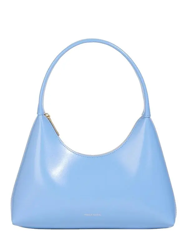 MANSUR GAVRIEL Candy Mini Glossed-leather Shoulder Bag - Light Blue