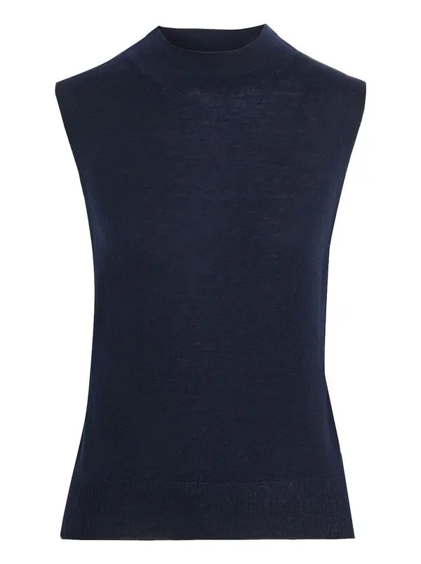 Vince Wool-blend Mockneck Sweater - Midnight Blue