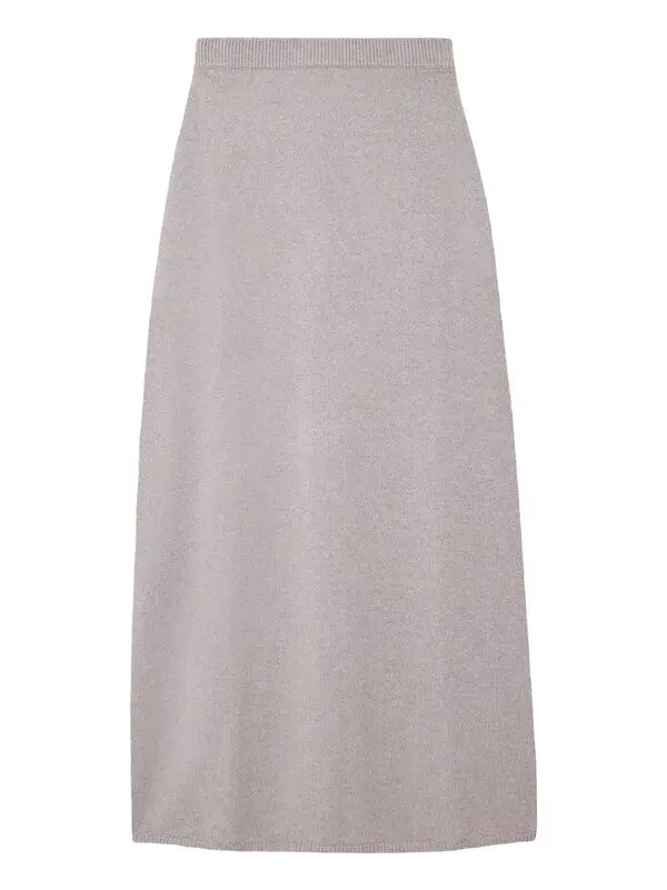 Tove Nellie Cashmere Maxi Skirt - Gray